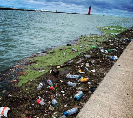 Lake Michigan Trash Floats in With the High Waves and Strong Currents ...